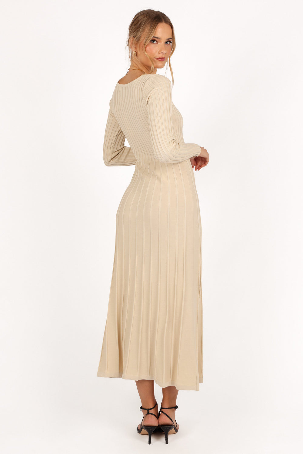Alison Long Sleeve Maxi Dress - Cream - Petal & Pup USA