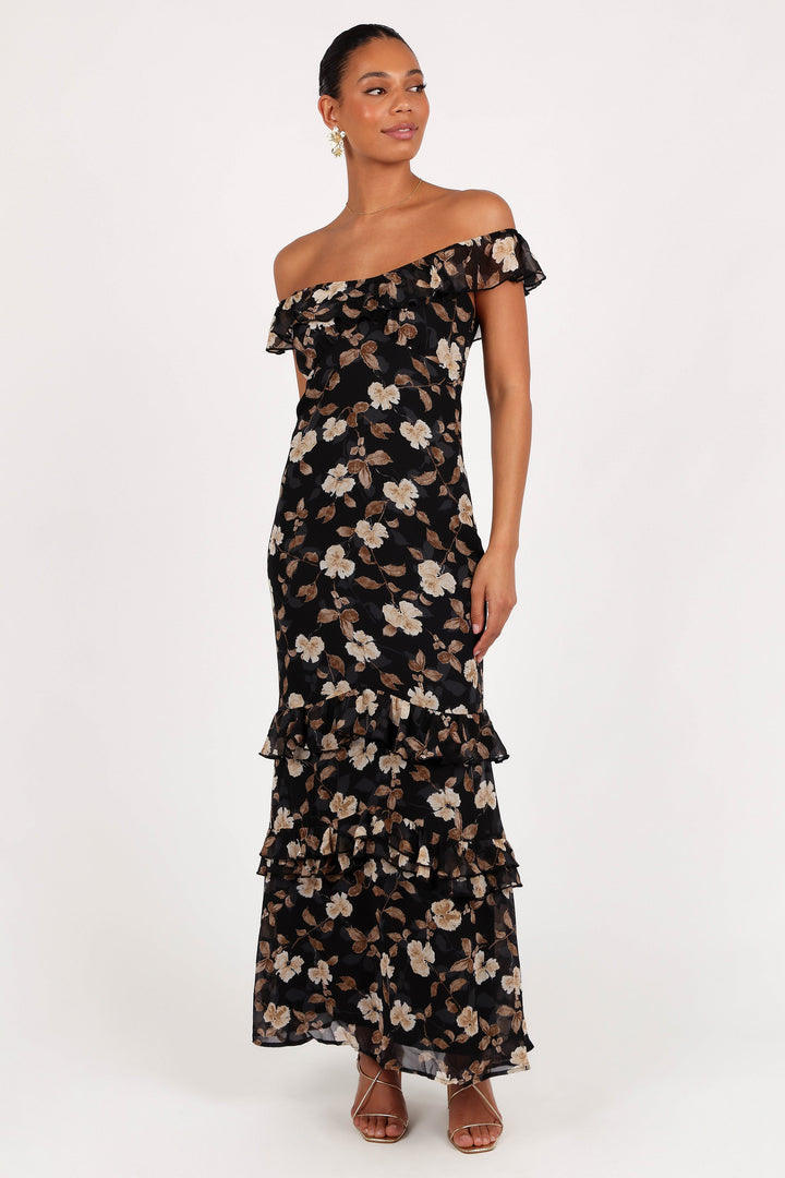 Irelynn Maxi Dress - Black Floral - Petal & Pup USA