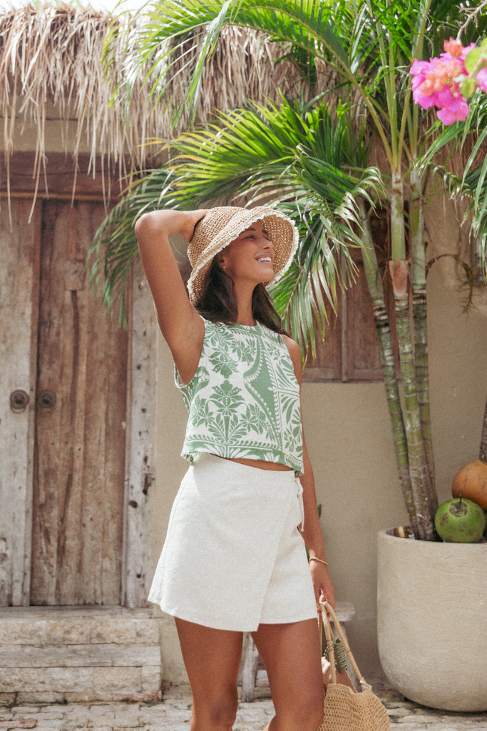 Nevin Top - Green Floral - Petal & Pup USA