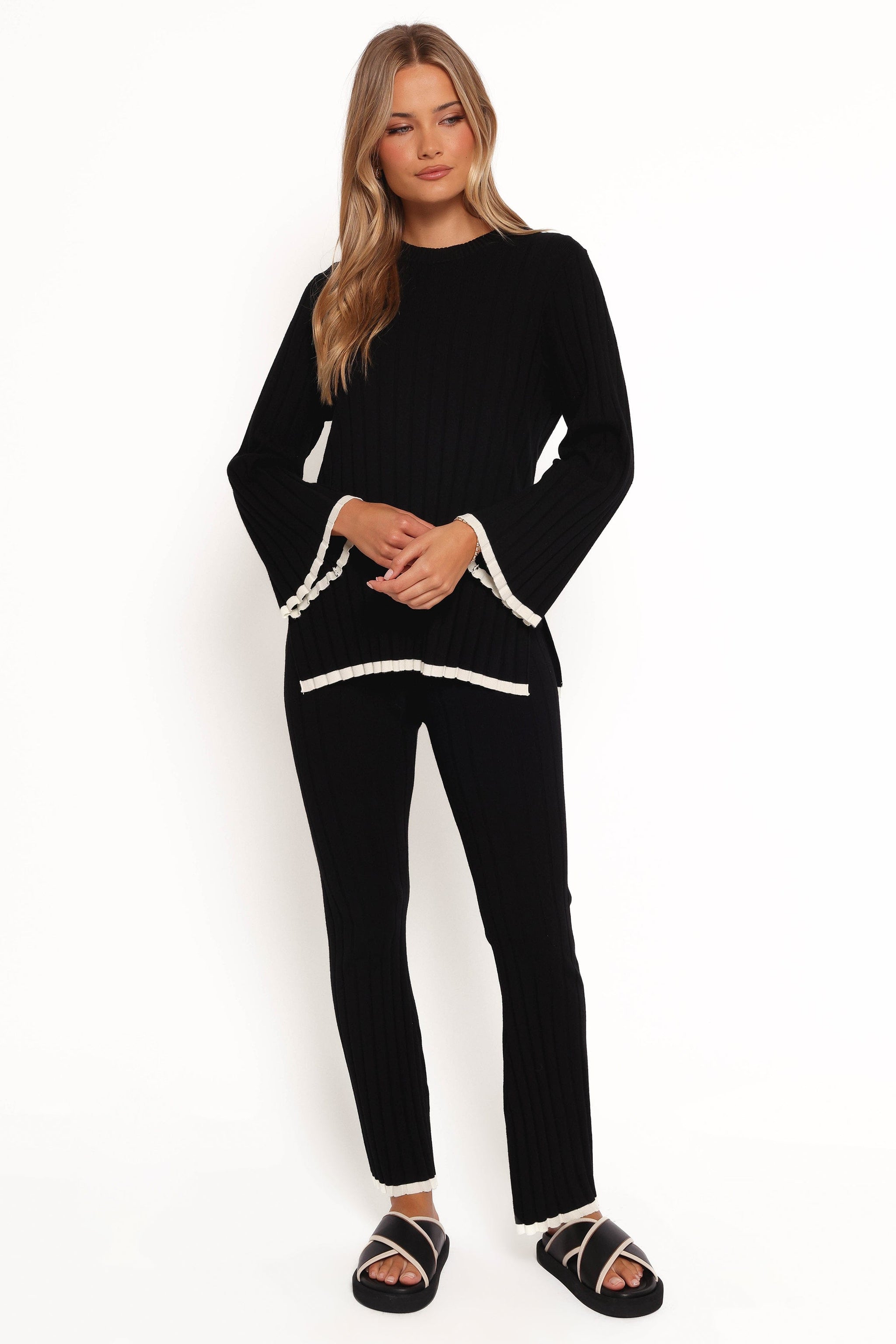 Dora Knit Pant - Black | Petal & Pup USA