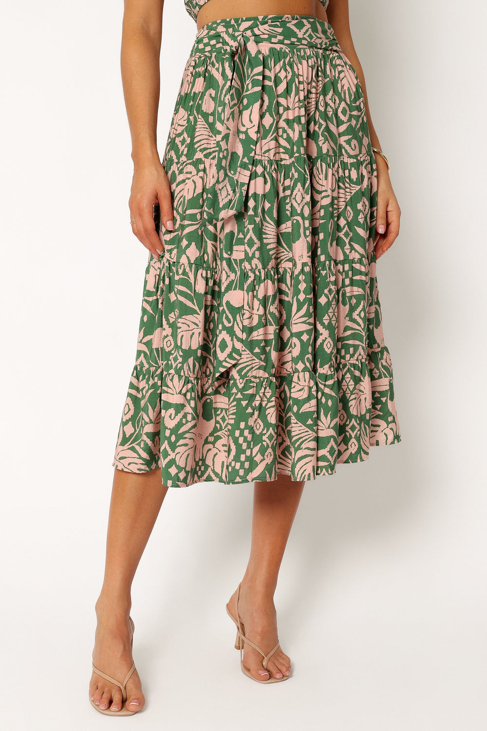Lani Midi Skirt - Green - Petal & Pup USA