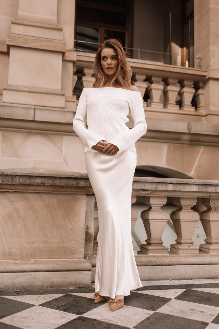 Negin Midi Skirt - Cream - Petal & Pup USA