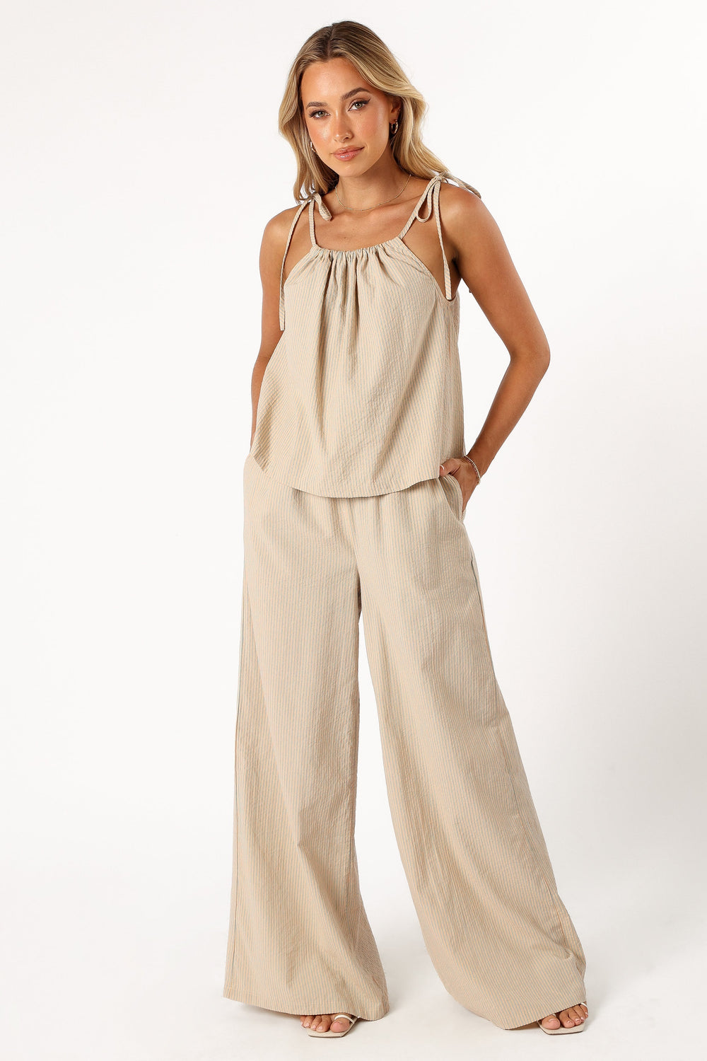 Savanna Striped Pants - Apricot - Petal & Pup USA