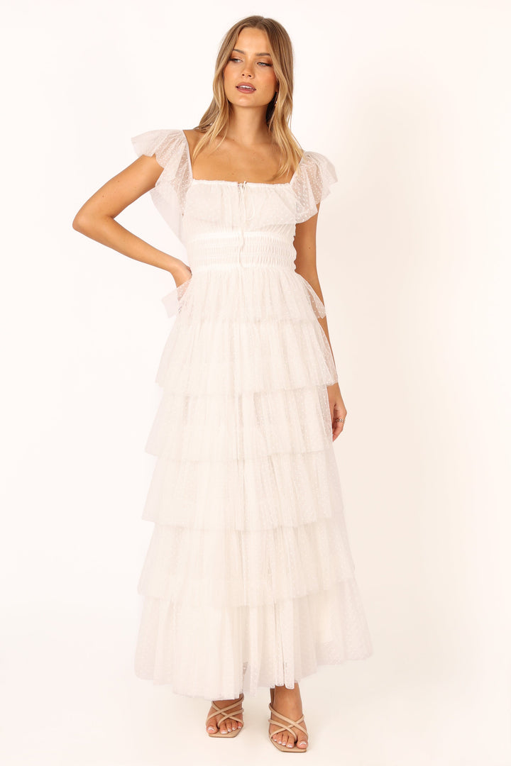 Belle Maxi Dress - Off White - Petal & Pup USA