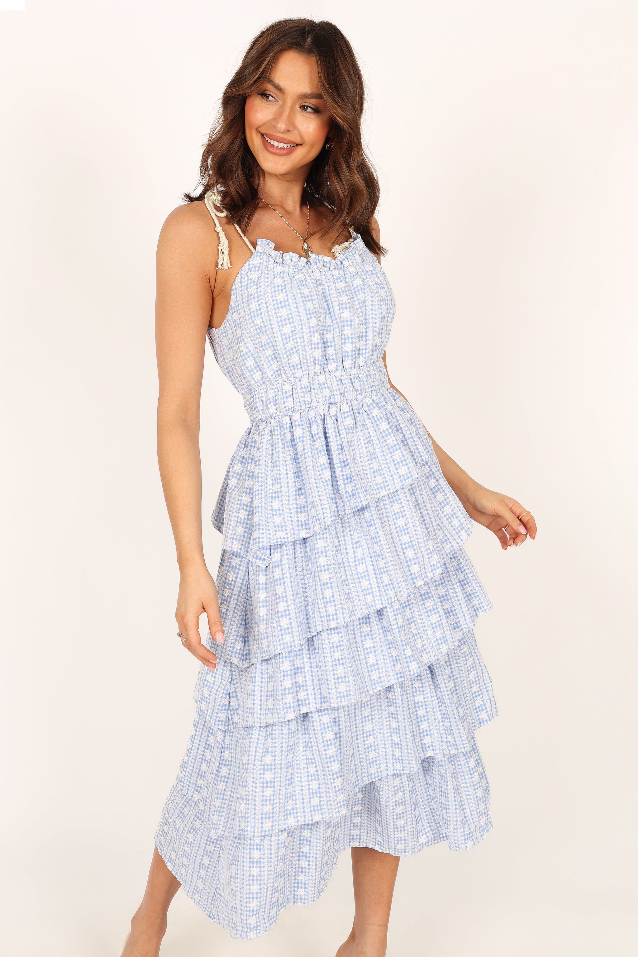 Cora Midi Dress - Blue | Petal & Pup USA
