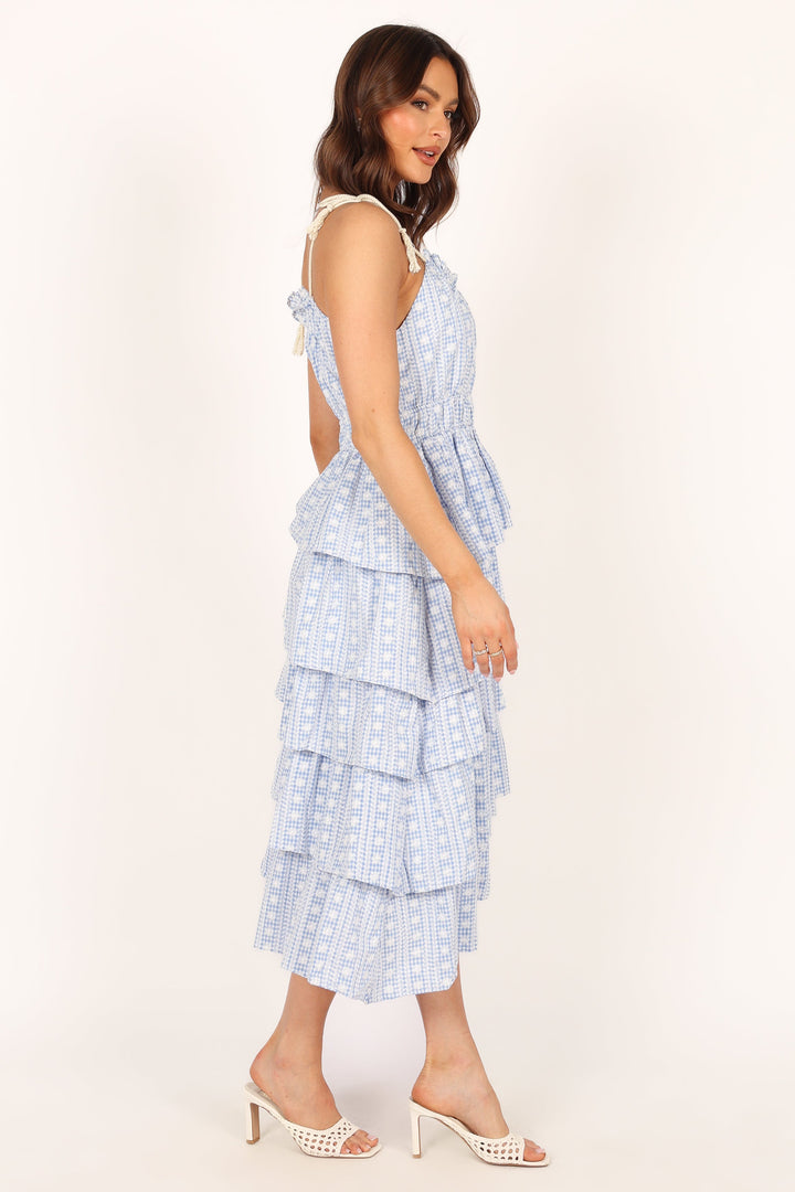 Cora Midi Dress - Blue - Petal & Pup USA