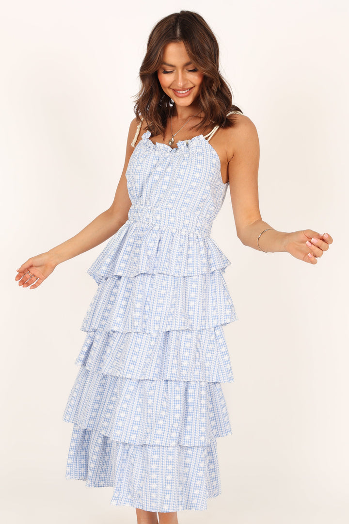Cora Midi Dress - Blue - Petal & Pup USA