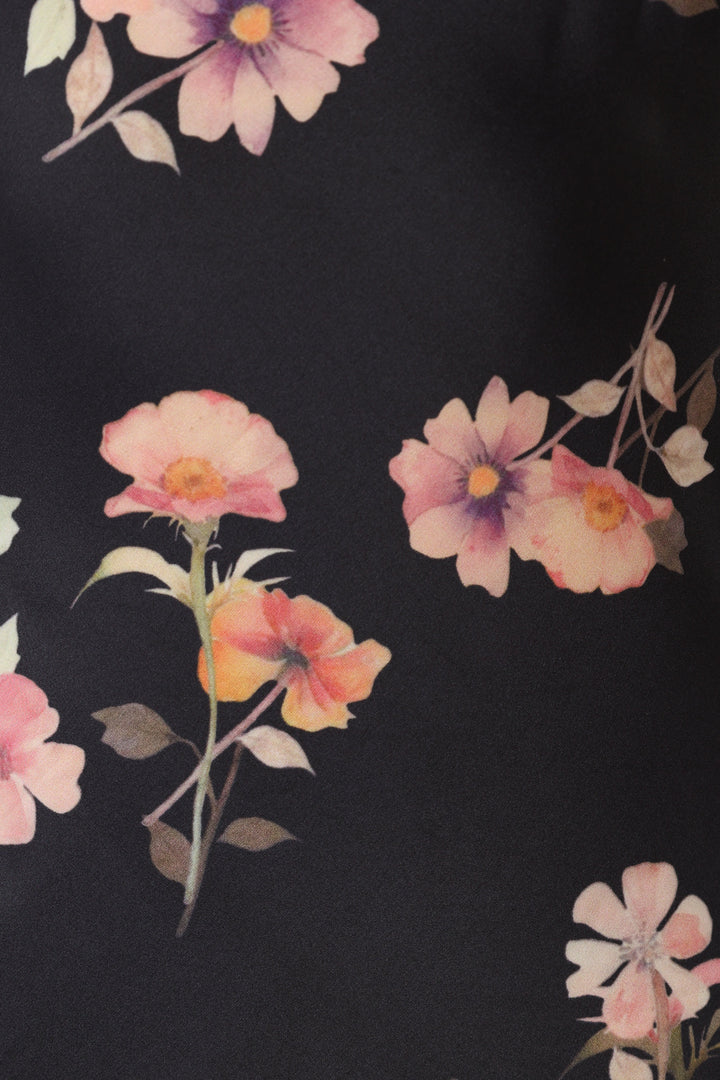 Hadley Halterneck Maxi Dress - Black Floral - Petal & Pup USA