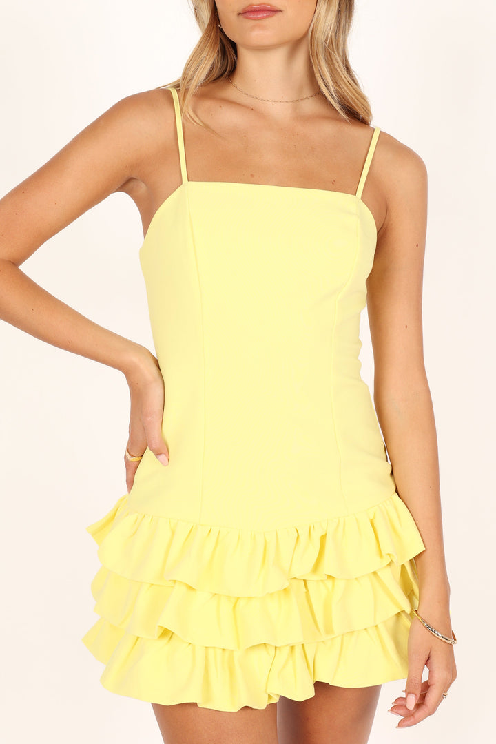 Junee Mini Dress - Lemon - Petal & Pup USA