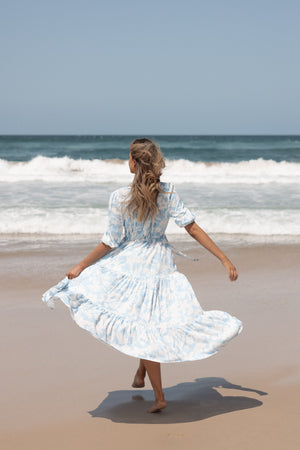 Kelda Dress - Blue Floral | Petal & Pup USA