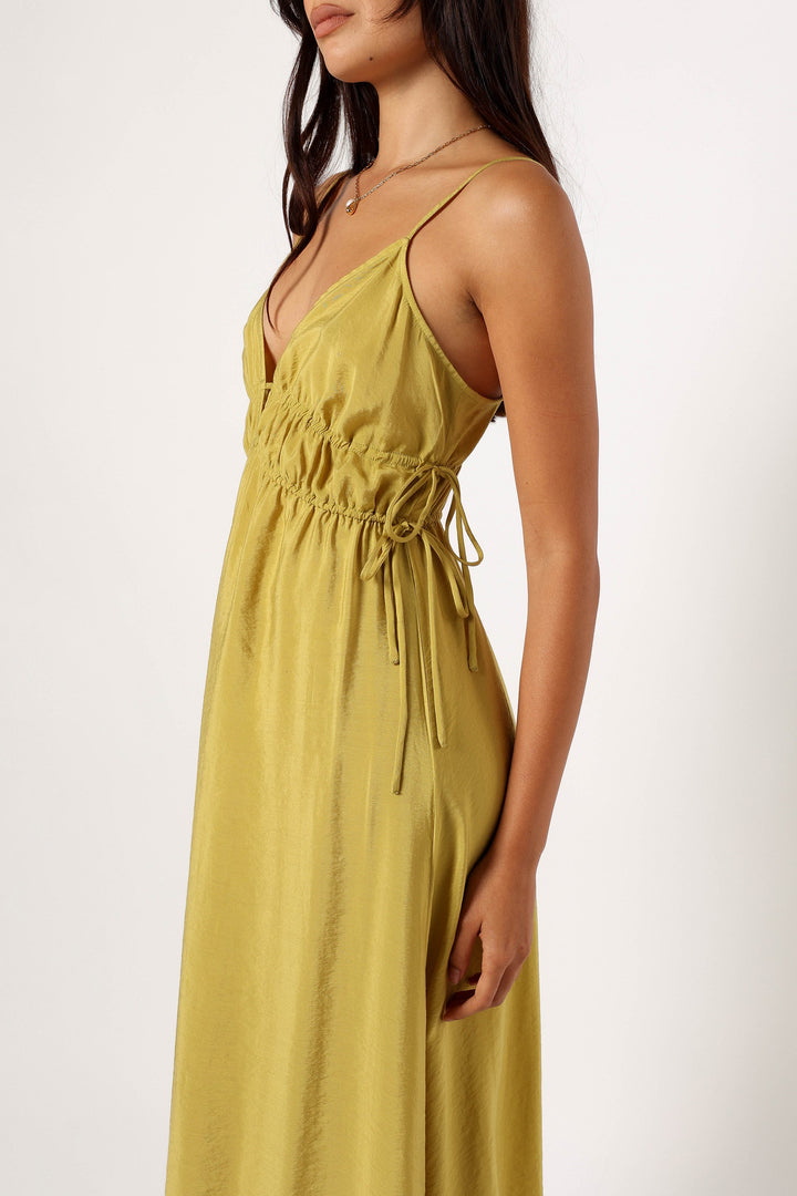 Layton Midi Dress - Olive - Petal & Pup USA