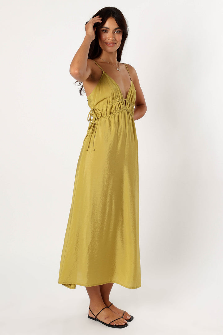 Layton Midi Dress - Olive - Petal & Pup USA