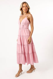 Lizza Midi Dress - Pink - Petal & Pup USA