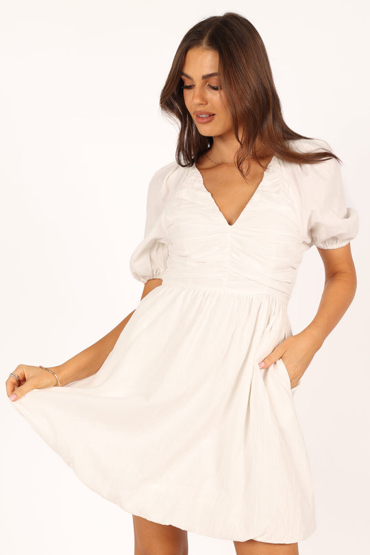 Lulee Mini Dress - White - Petal & Pup USA
