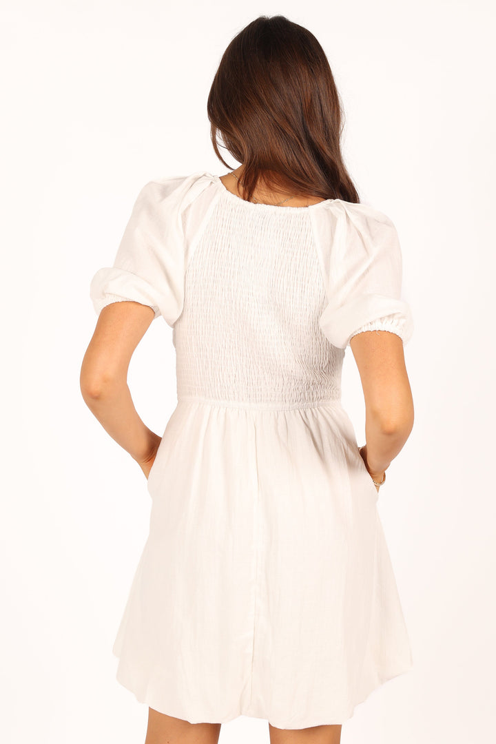 Lulee Mini Dress - White - Petal & Pup USA