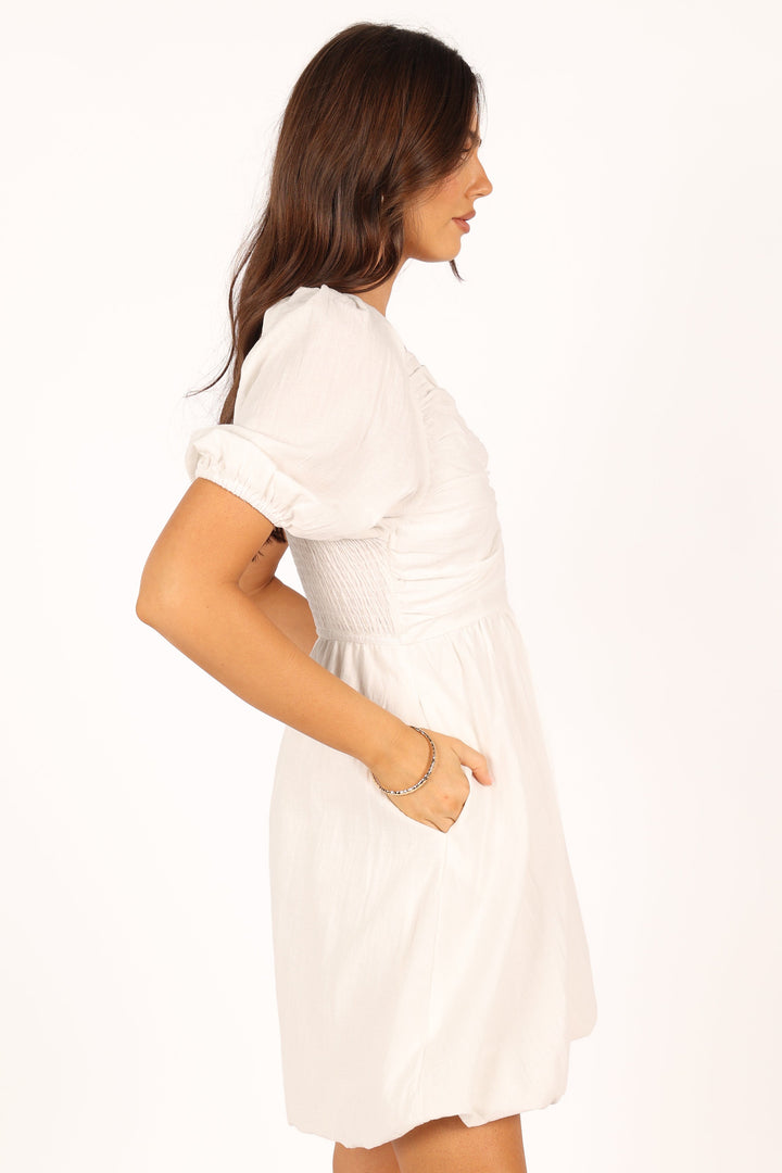 Lulee Mini Dress - White - Petal & Pup USA