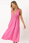 Lydia Midi Dress - Pink | Petal & Pup USA