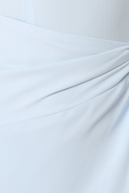 Nadea Faux Wrap Maxi Dress - Blue - Petal & Pup USA