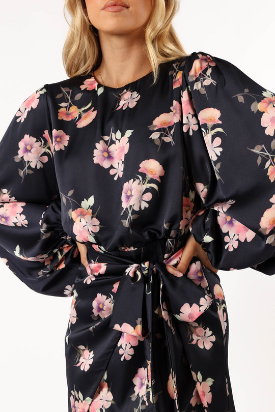 Emillia Dress - Dark Floral - Petal & Pup USA