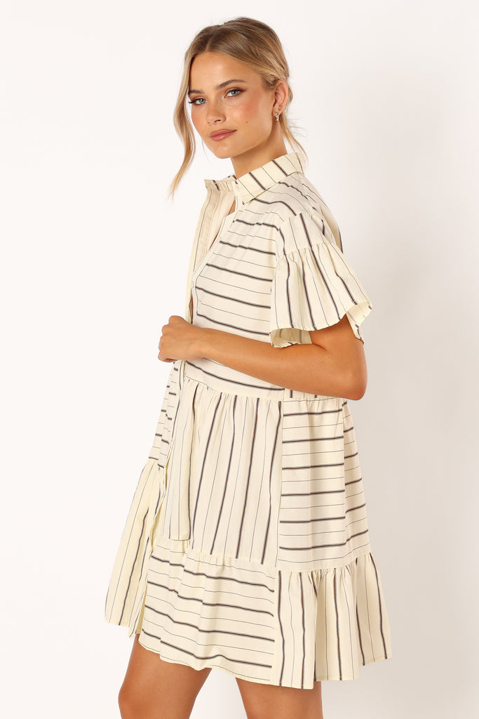 Peachy Mini Dress - Beige Tan - Petal & Pup USA