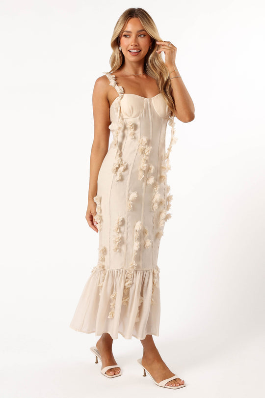 Posedly Midi Dress - Cream - Petal & Pup USA