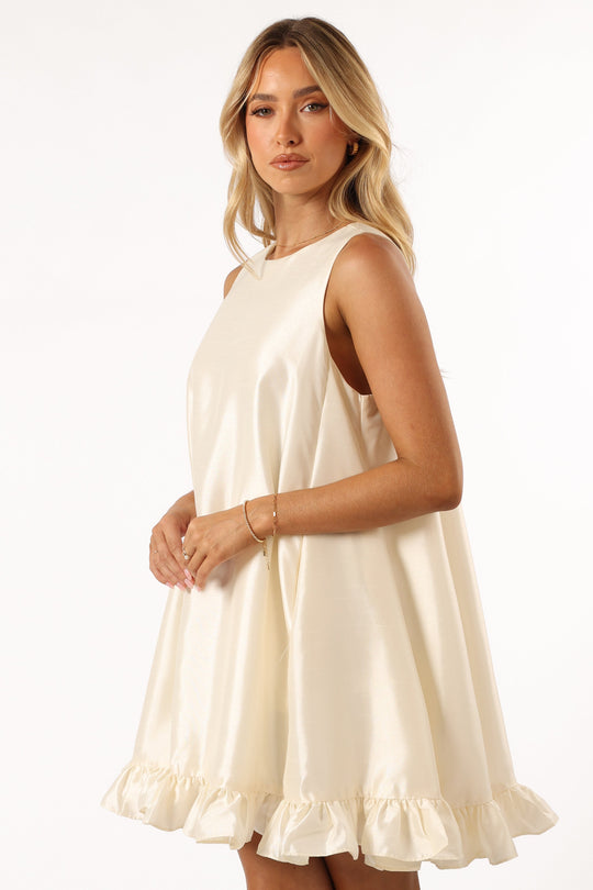 Sabrina Mini Dress - Cream - Petal & Pup USA