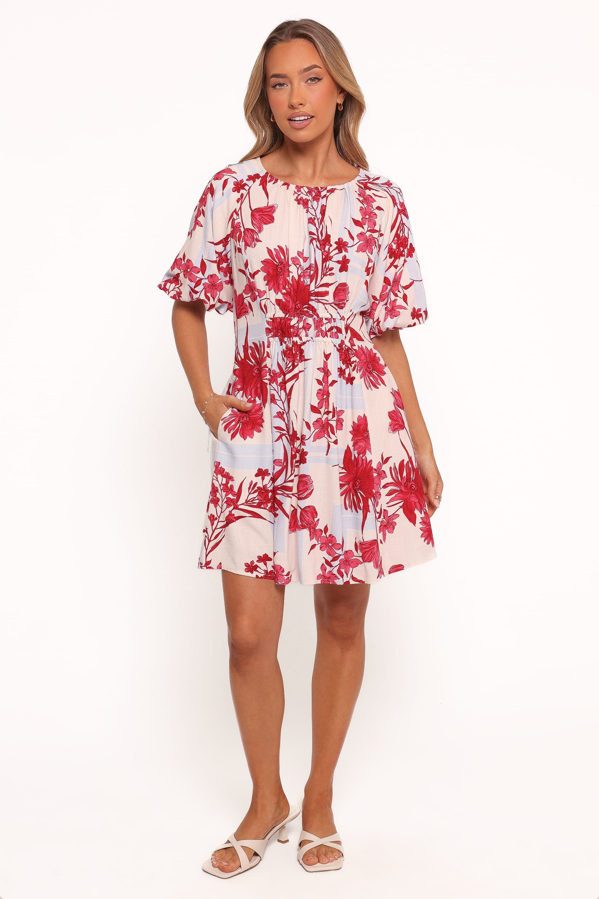 Simmons Mini Dress - Fuchsia Floral | Petal & Pup USA