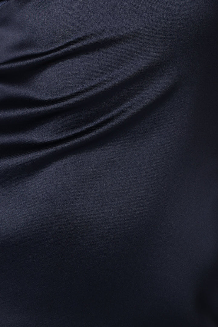 Xavier Bow Shoulder Maxi Dress - Navy - Petal & Pup USA