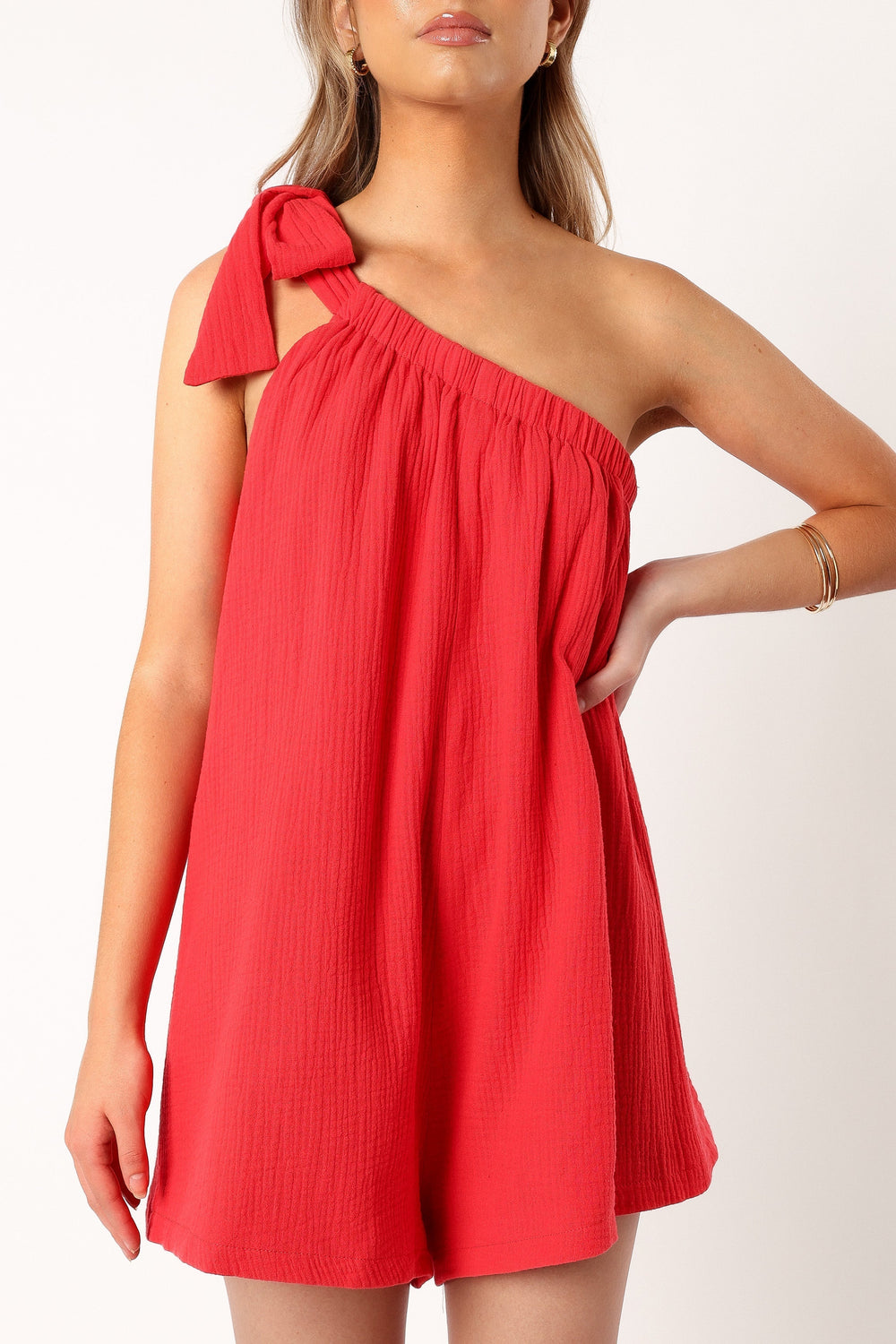 Miffy One Shoulder Romper - Red - Petal & Pup USA