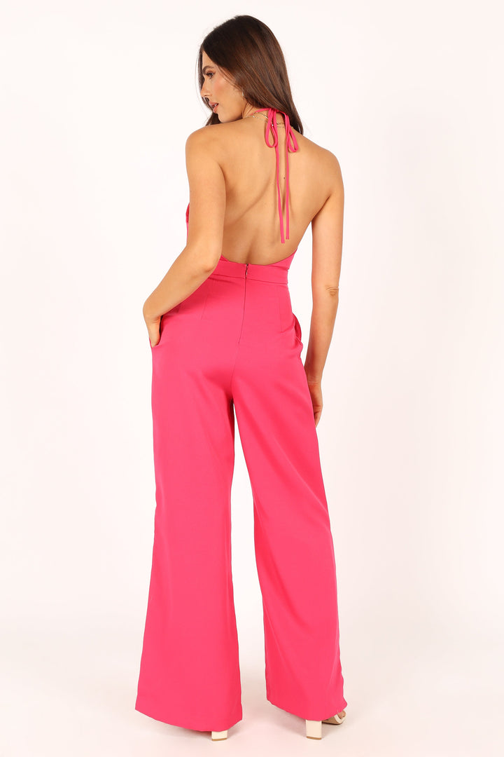 Rumi Wide Leg Jumpsuit - Hot Pink - Petal & Pup USA