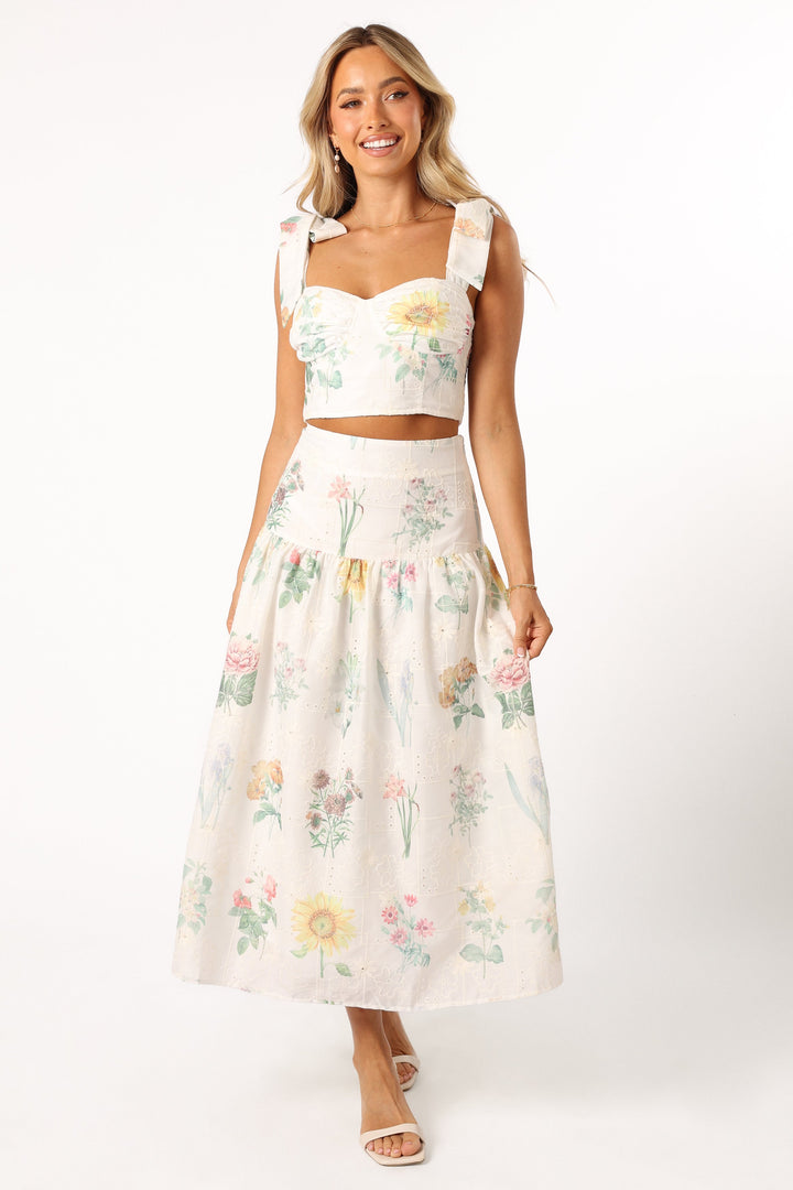Kara Two Piece Set - White Floral - Petal & Pup USA