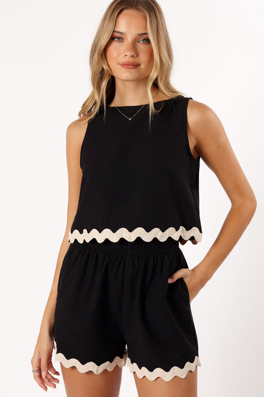 Katy Short Set - Black - Petal & Pup USA