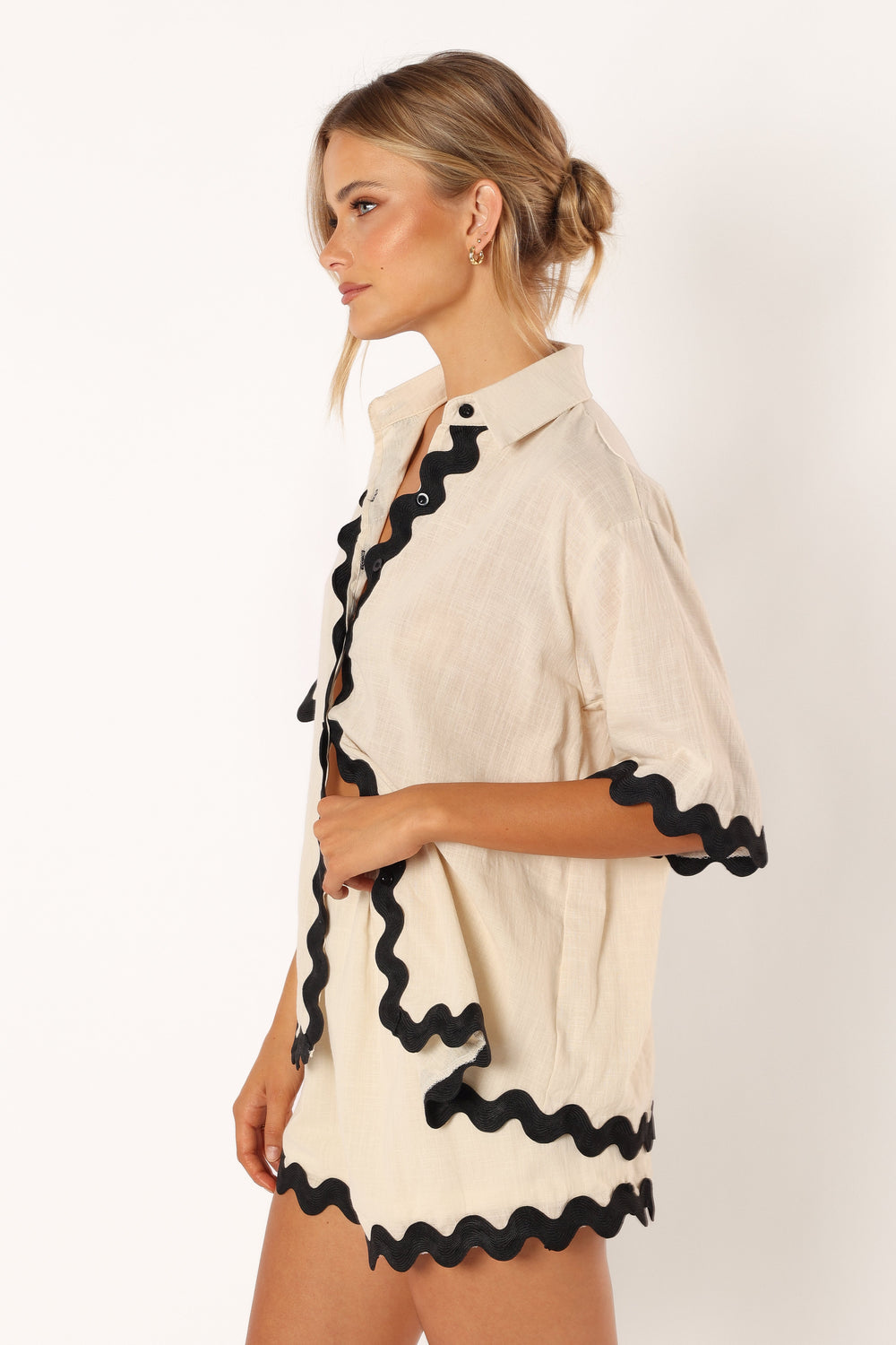 Wilson Short Set - Cream Black - Petal & Pup USA