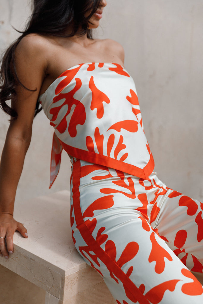 Akeli Scarf Top - Orange Botanica - Petal & Pup USA