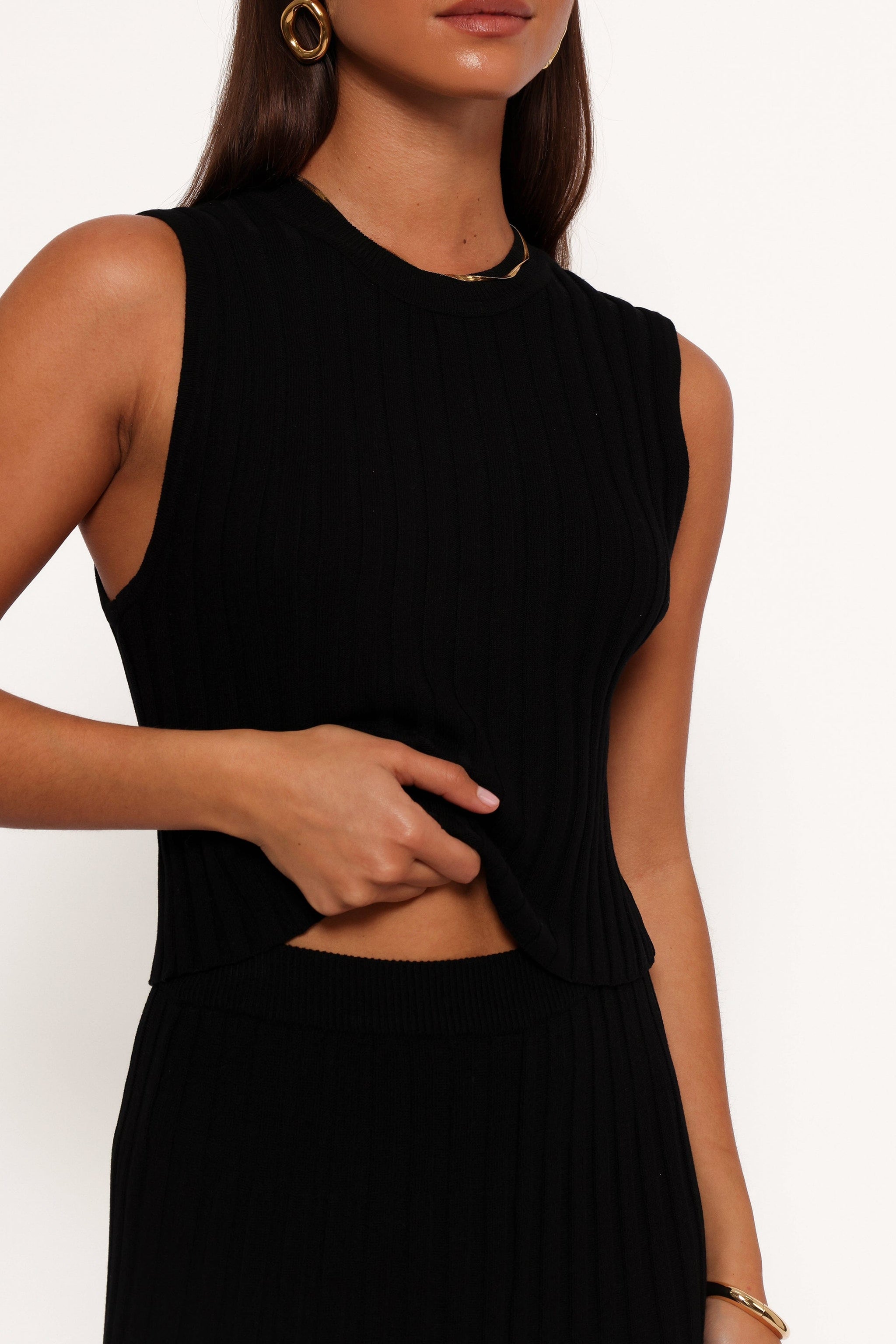 Carson Knit Top - Black | Petal & Pup USA