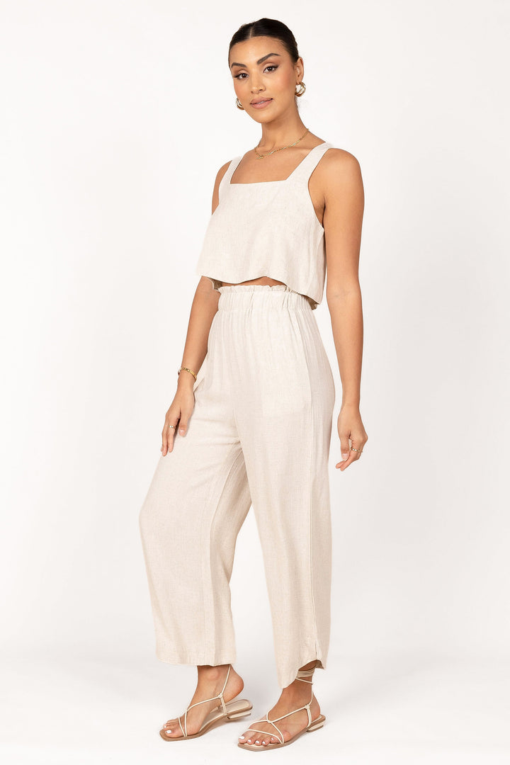 Eleanor Cropped Top - Beige - Petal & Pup USA