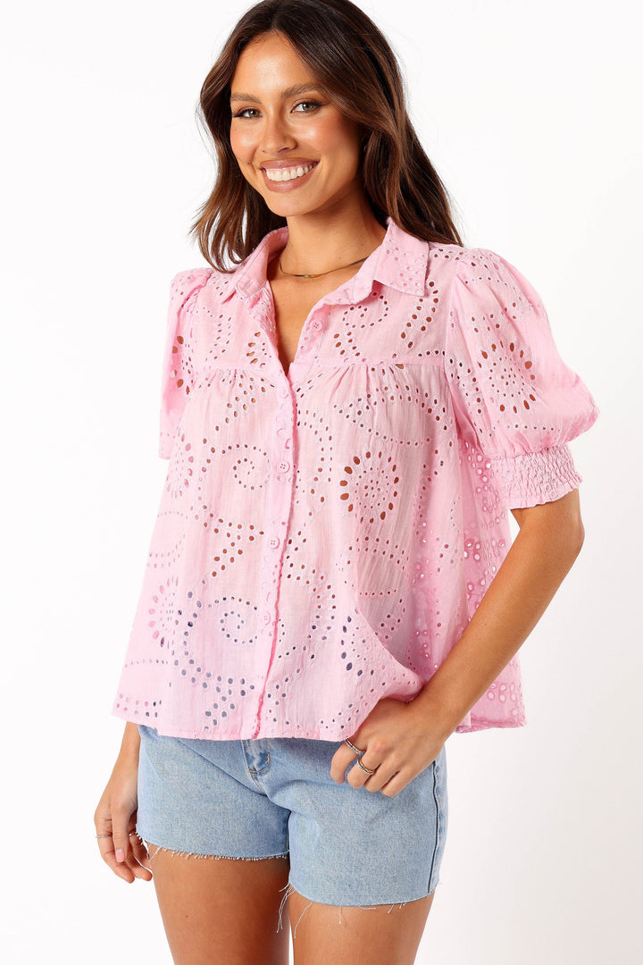 Janelle Top - Pink - Petal & Pup USA