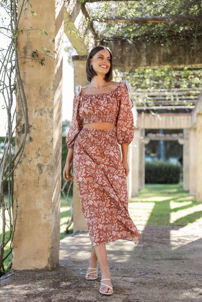 Maryette Top - Cinnamon - Petal & Pup USA