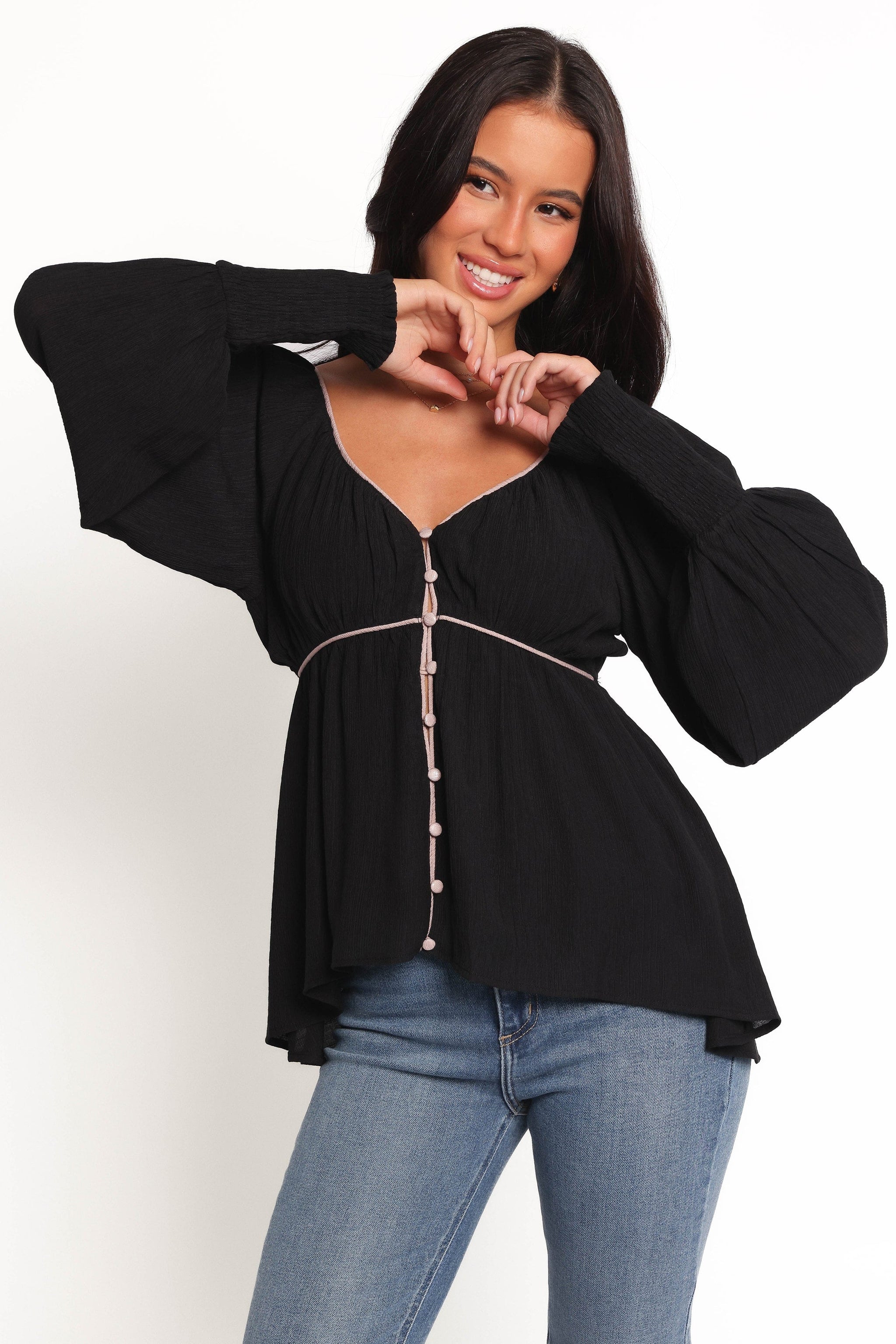 Pannia Top - Black | Petal & Pup USA