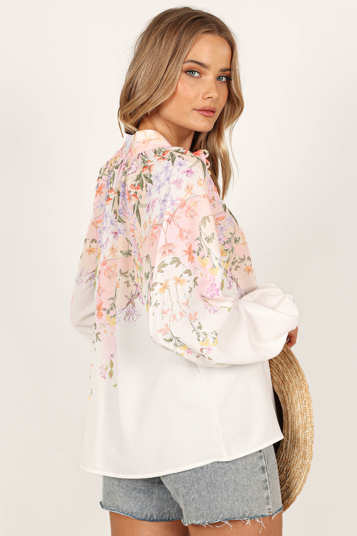 Tiarna Shirt - White Floral - Petal & Pup USA