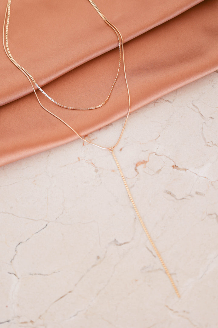 Addison Layered Necklace - Gold - Petal & Pup USA