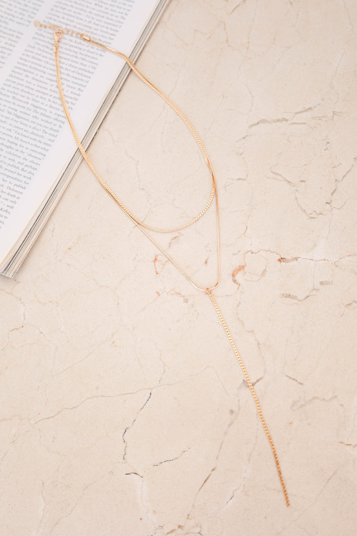 Addison Layered Necklace - Gold - Petal & Pup USA