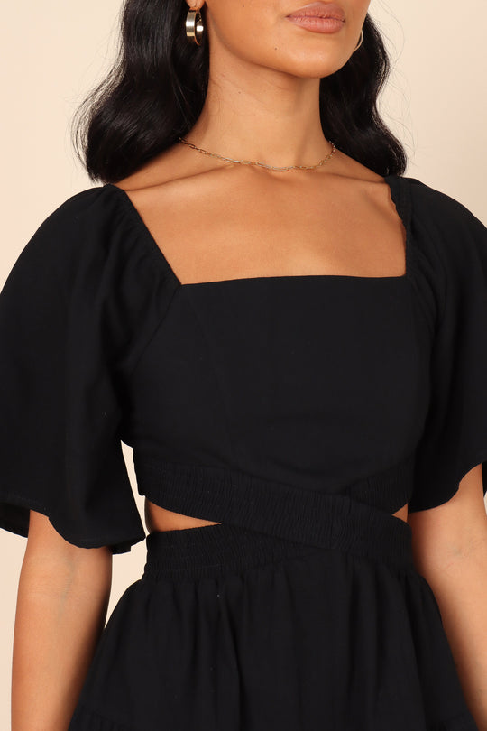 Jordyn Cut Out Mini Dress - Black - Petal & Pup USA